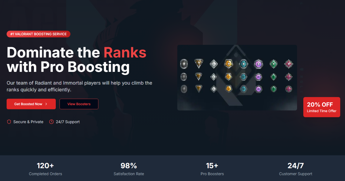 ValoBoost - Professional Valorant Rank Boosting